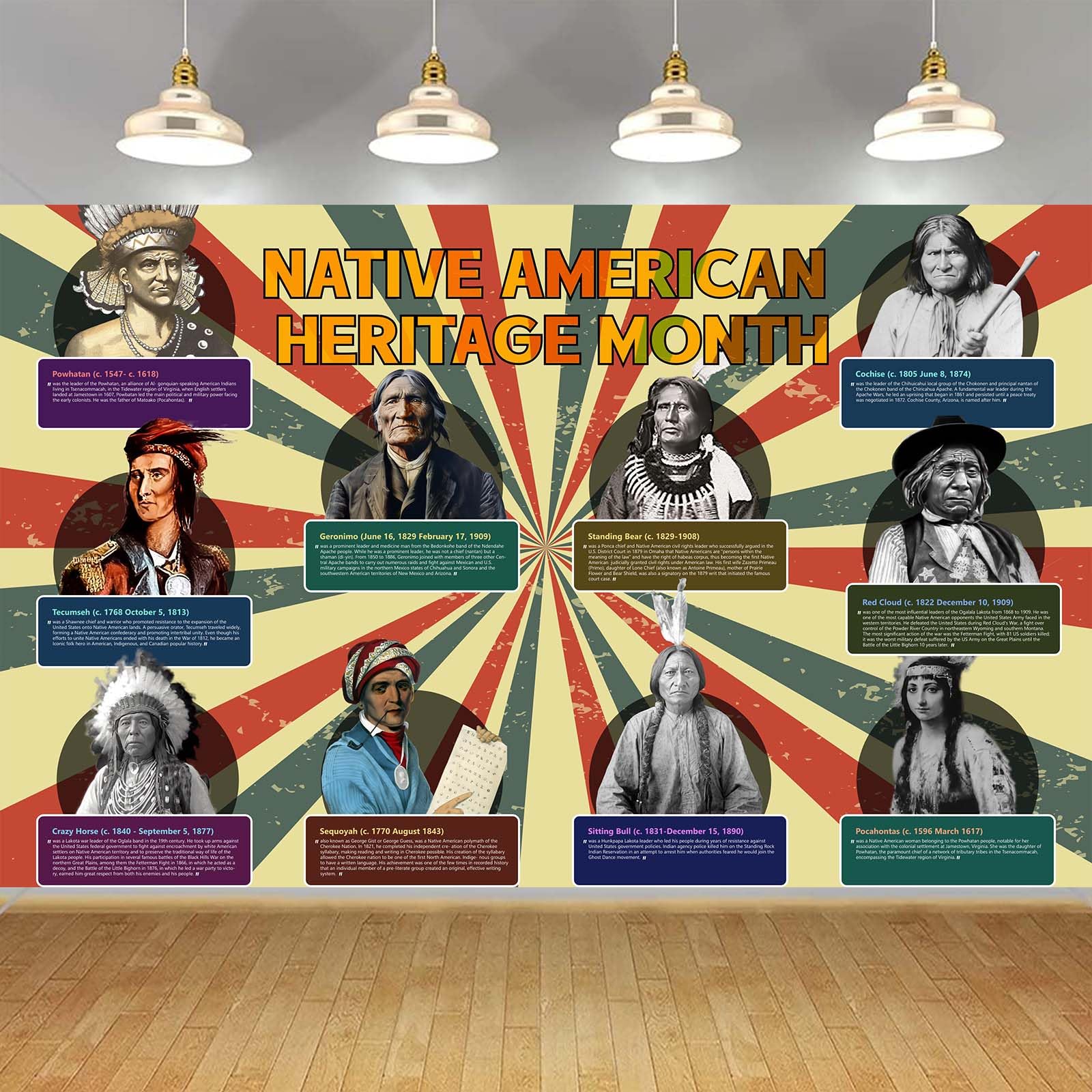 Amazon.com: Native American Indians Backdrop Banner Decorations ...