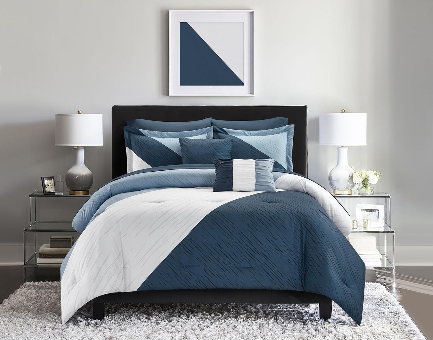 Amazon.com: New York & Company Kinsley 9 Piece Comforter Set Color ...
