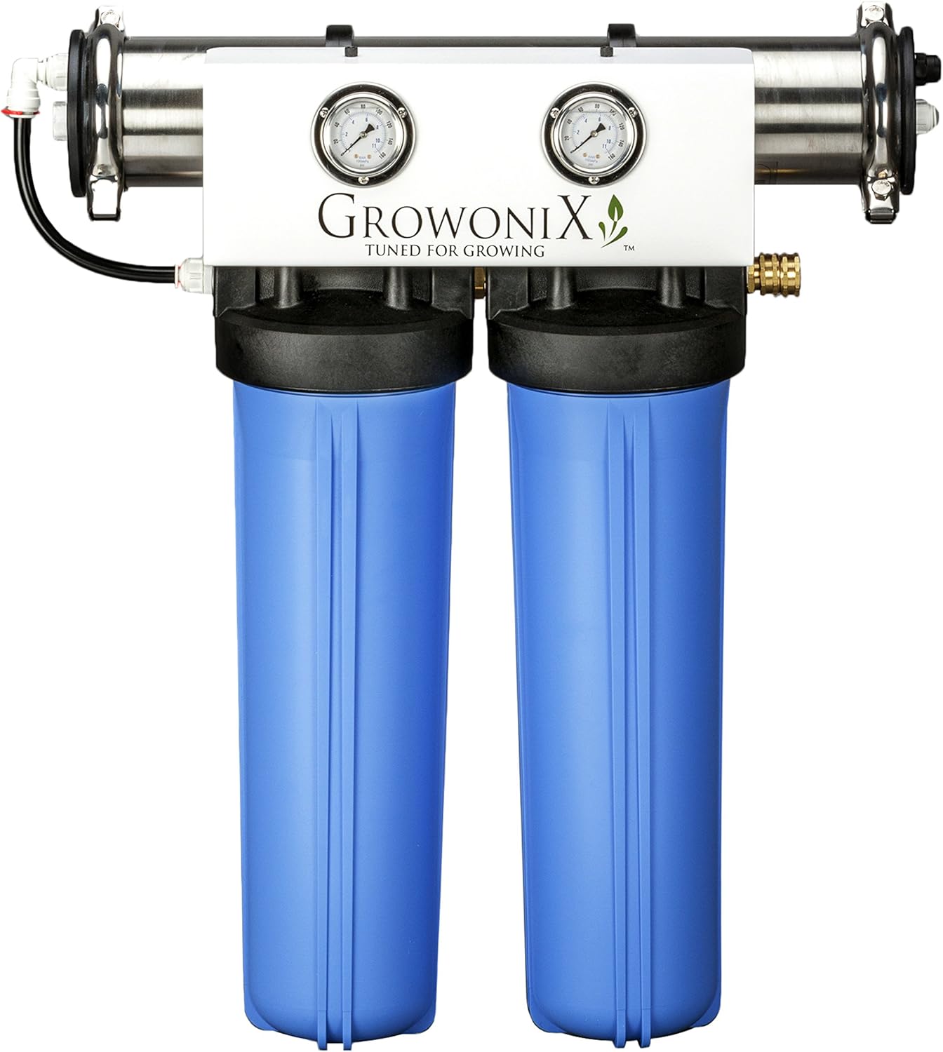 GROWONIX EX1000-TALL-KDF Reverse Osmosis System Ultra High Flow Rate Water Purification Filter ...