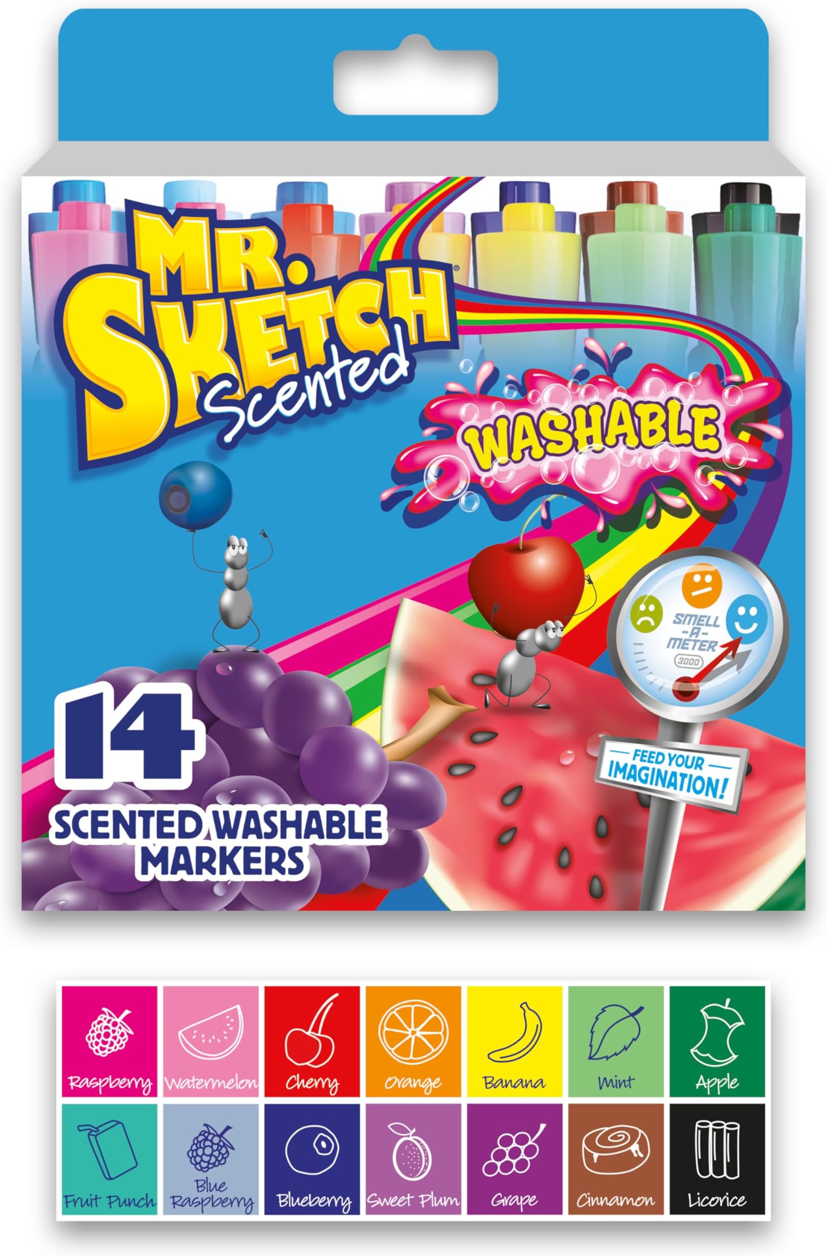 Amazon.com: Mr. Sketch Scented Markers, Chisel Tip, Assorted Colors, 22 ...