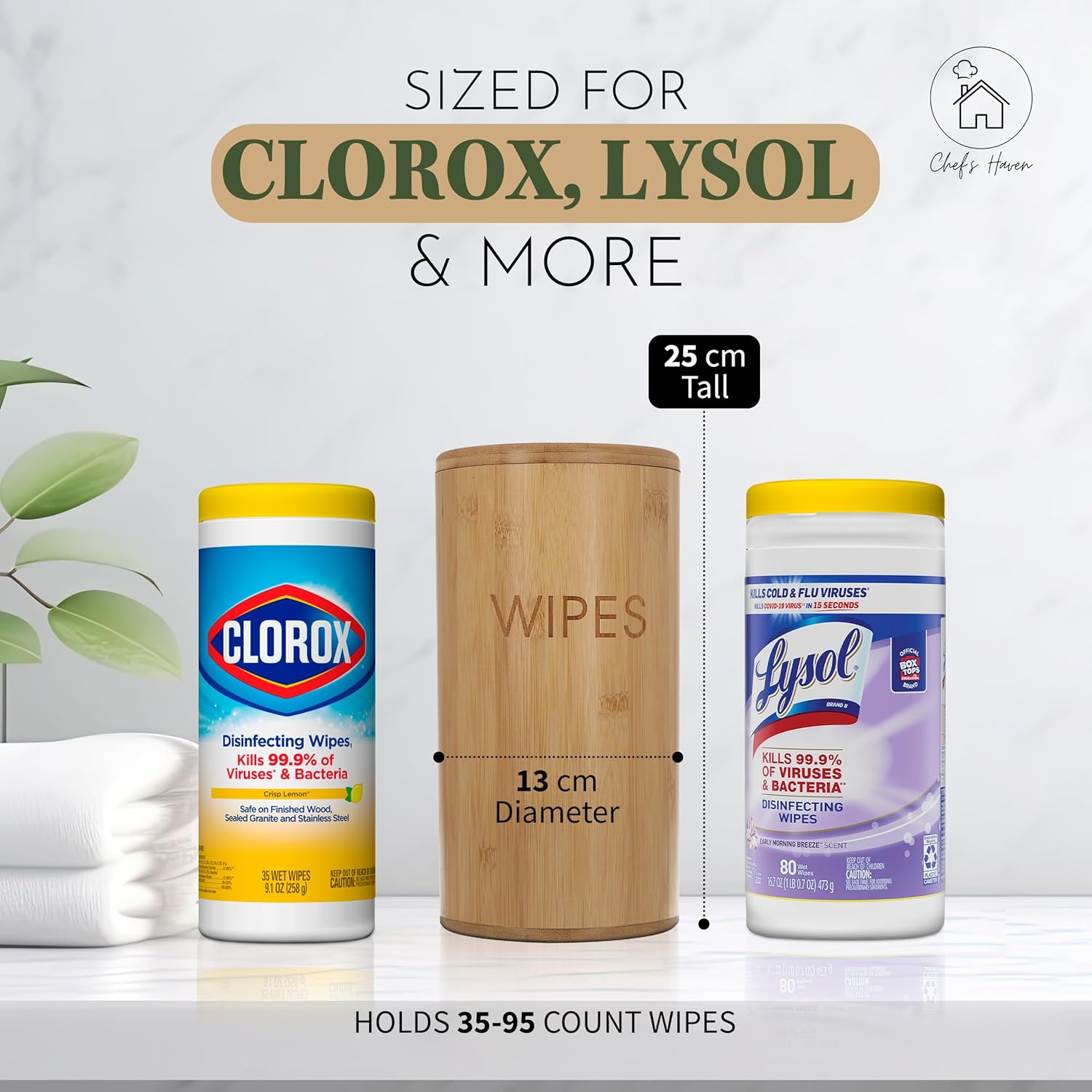 Amazon.com: Chef's Haven Refillable Wet Wipes Dispenser - Decorative ...
