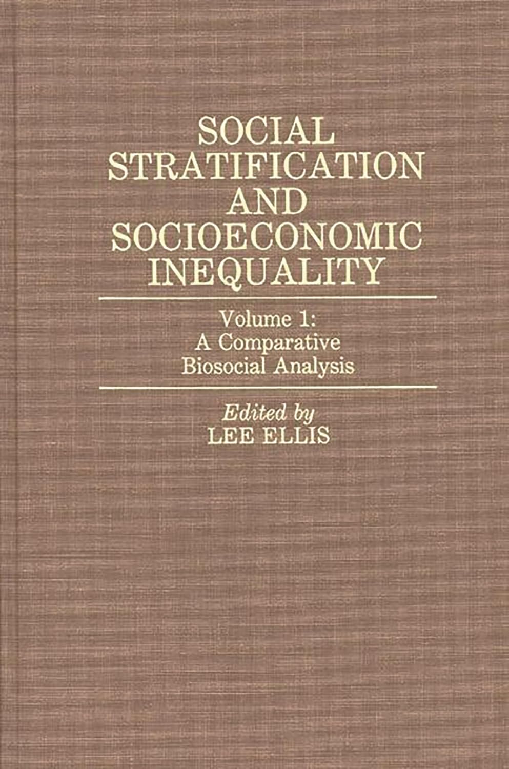 Amazon.com: Social Stratification and Socioeconomic Inequality: Volume ...