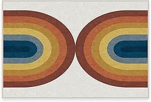 Amazon.com: RUGGABLE Washable Modern Area Rug – Absida Rainbow 2x3 ...