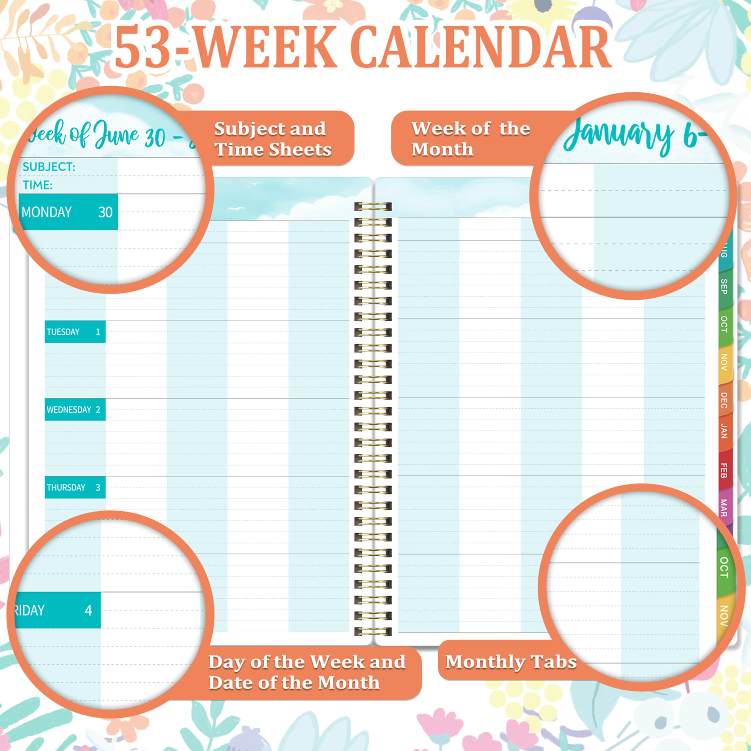 Monthly Weekly Teacher Planner Teacher Planner 2025-2026 Academic Year ...