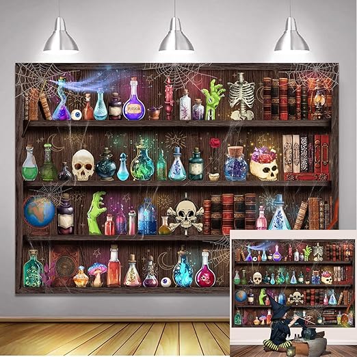 Amazon.com : 7X5FT Mad Scientist Laboratory Backdrop Kids Halloween ...