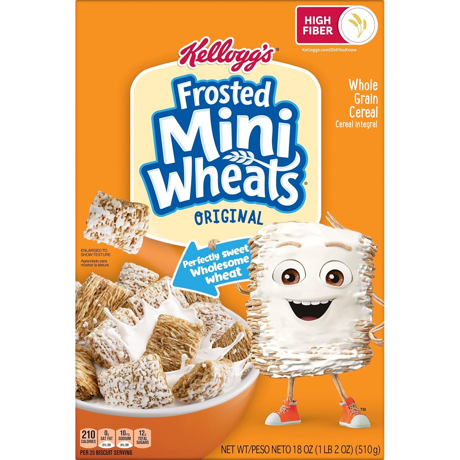 Buy Kellogg's Frosted Mini-Wheats Cold Breakfast Cereal، High-Fiber ...
