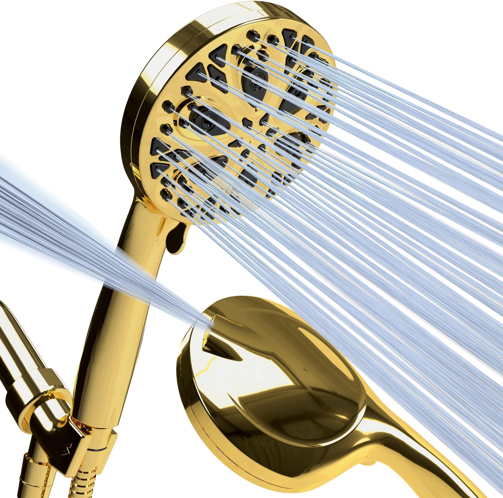 6 Function Handheld Shower Head Kit - High Pressure, Removable Hand ...