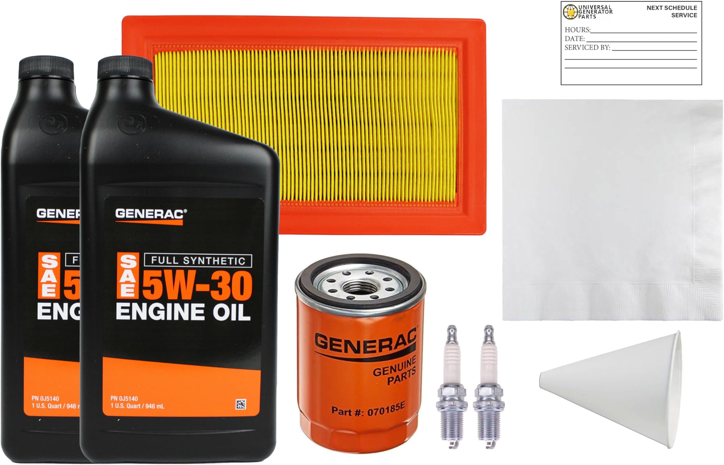 Generac Maintenance Kit 999 20KW 5W30 SYN EVLN Part# 0J93230SSM ...