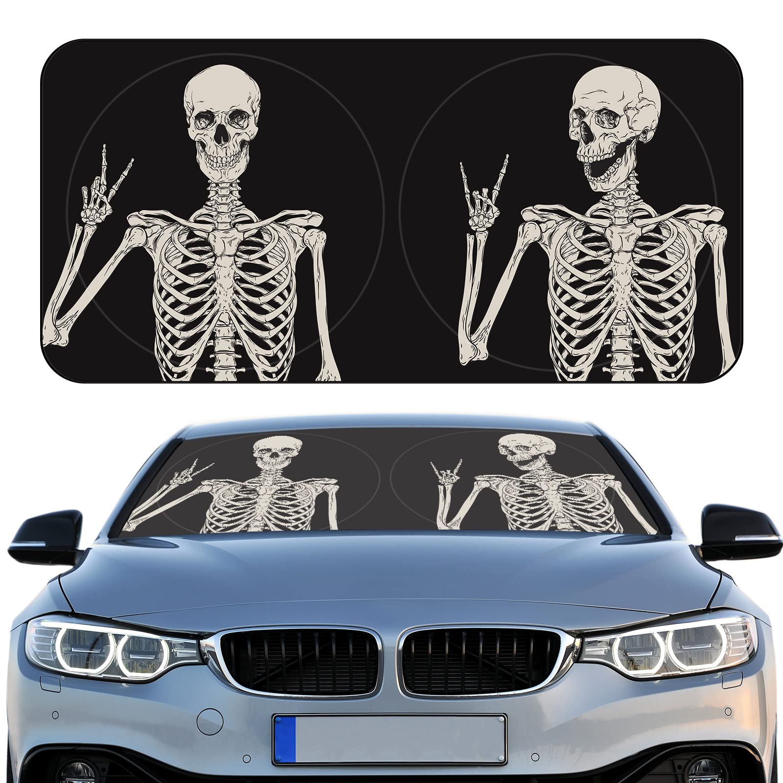 Amazon.com: Windshield Sun Shade Foldable Car Front Window Covers for ...