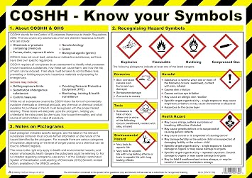 Safety First Aid Group COSHH Know Your Symbols Poster A3 Poster ...