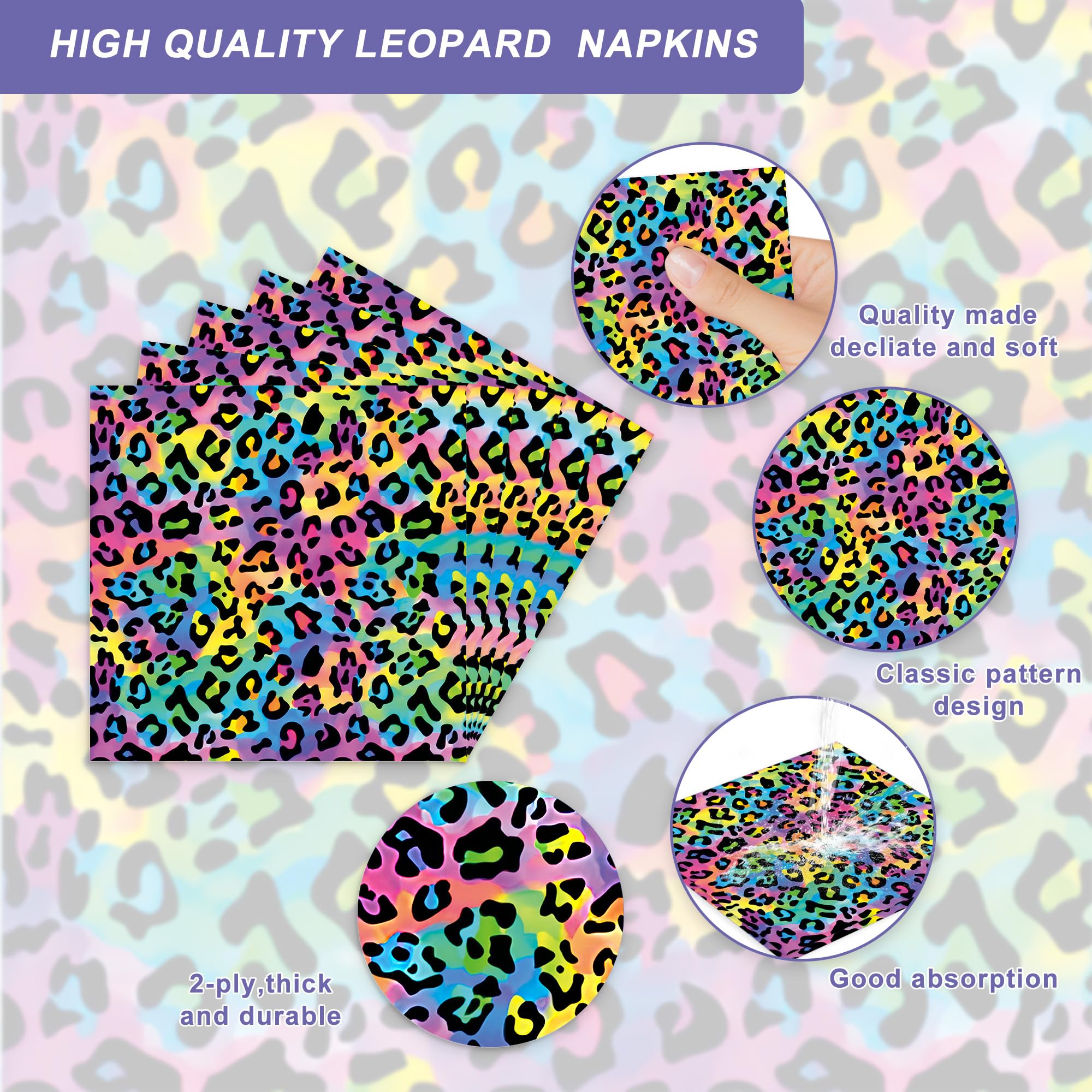 Neon Animal Print Decorations