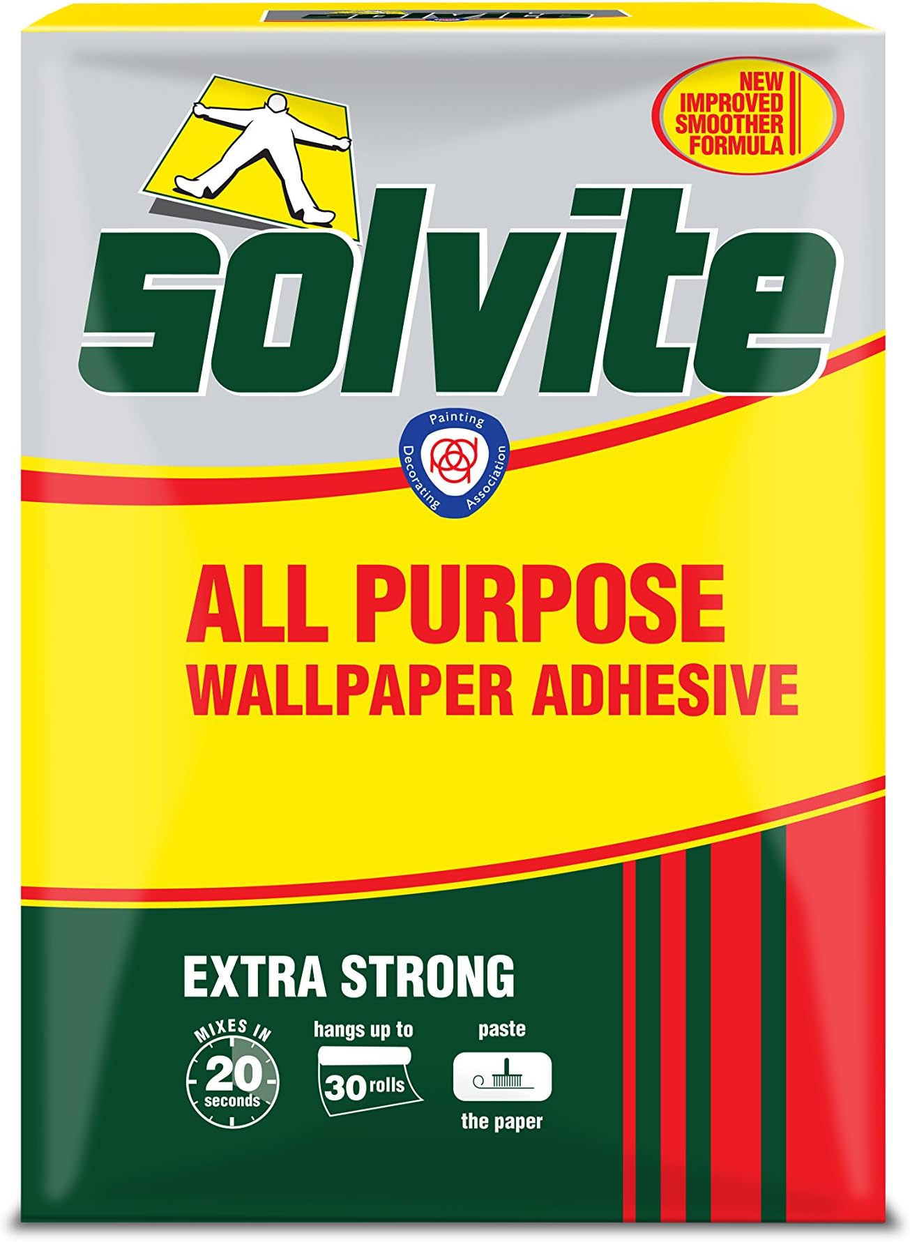 Solvite All Purpose Wallpaper Adhesive Decorator's Box, 30 Rolls (Old ...