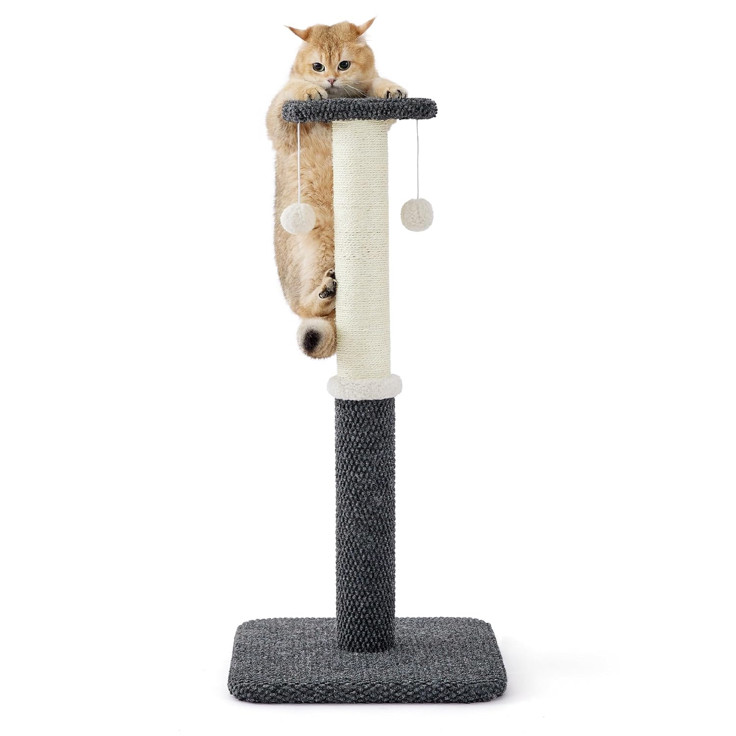 Lesure 34" Tall Cat Scratching Post - Highly Resistant Carpet Scratch ...