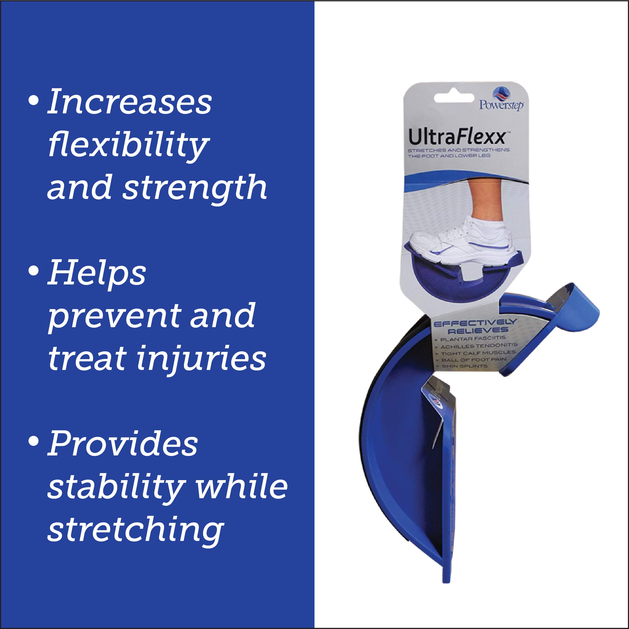 Powerstep UltraFlexx Foot Rocker Calf Stretcher For Plantar Fasciitis