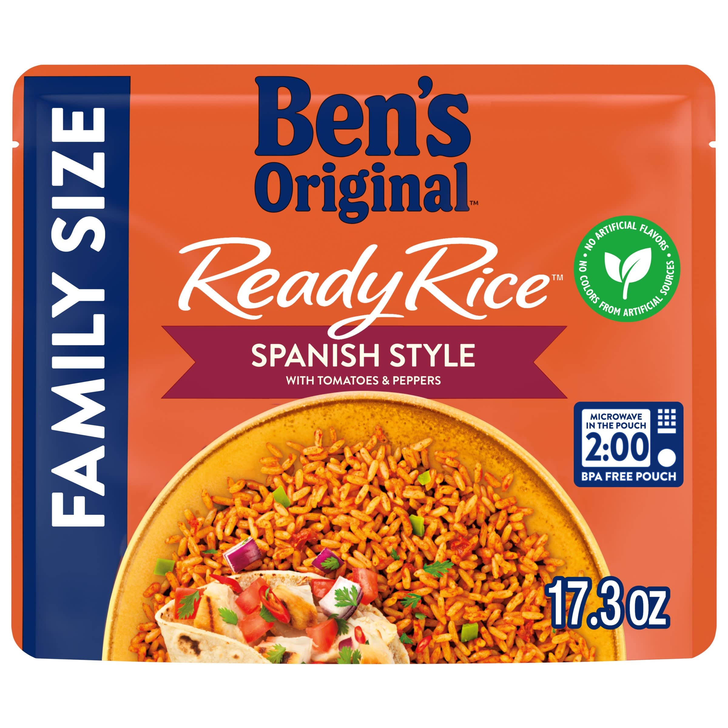 BEN'S ORIGINAL READY RICE Spanish Style Flavored Rice, Family Size ...