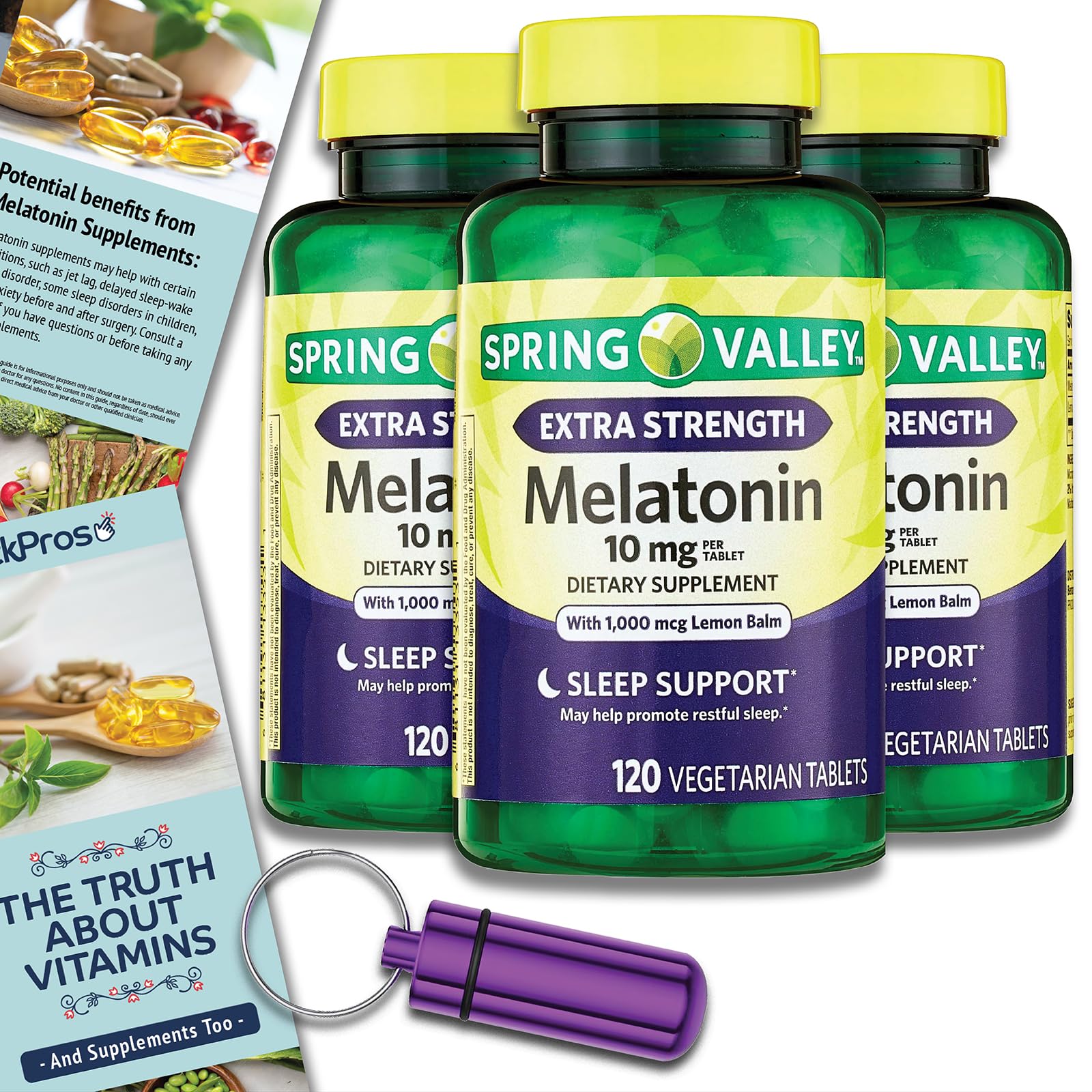 Snapklik.com : Spring Valley Extra Strength Melatonin Tablets Dietary ...