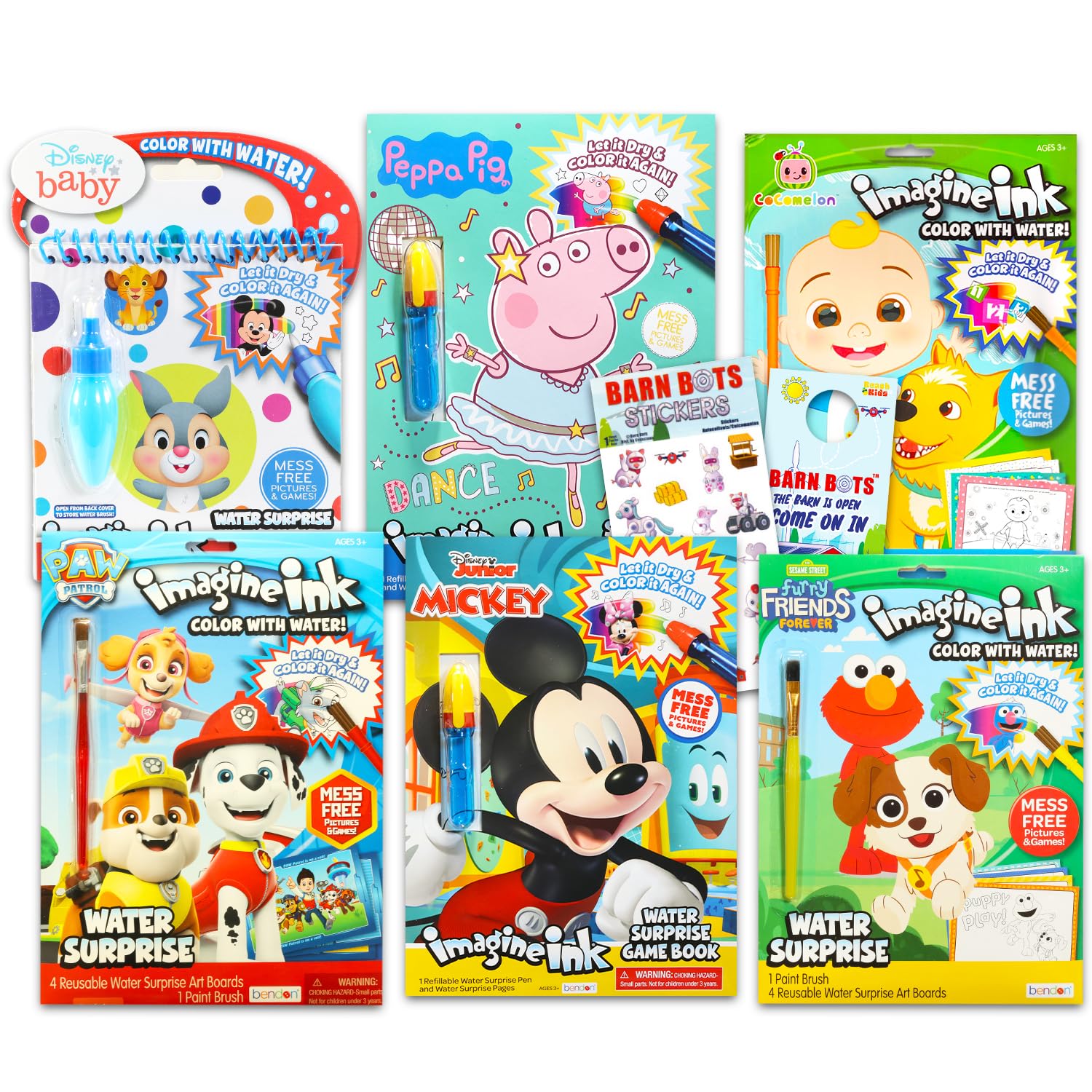 Amazon.com: Bulk Paint with Water Coloring Books for Kids, Toddlers ...