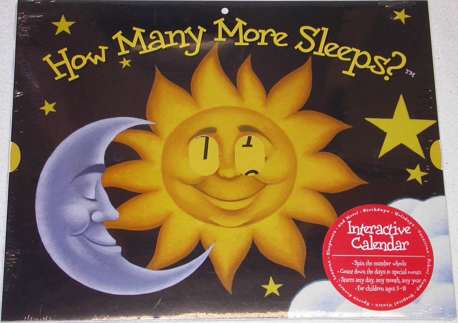 Calendrier interactif avec autocollant « How Many More Sleeps ...