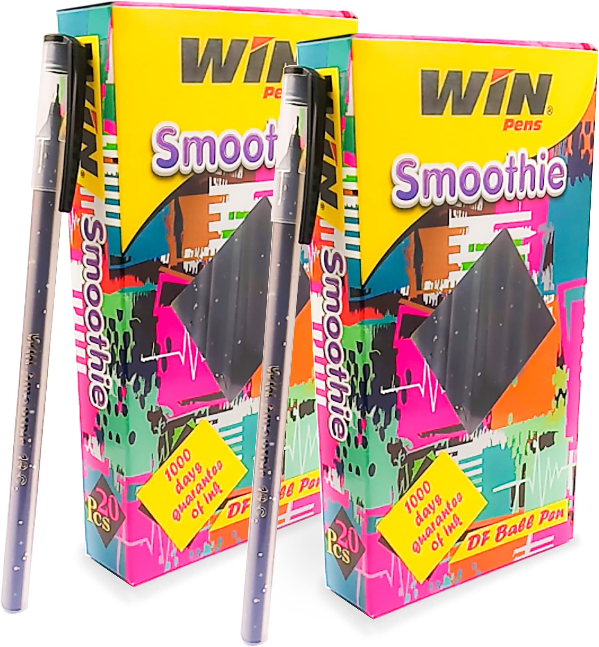 WIN Triam TR Ball Pens | 40 Pcs (20 Blue & 20 Black) | Lightweight Body ...