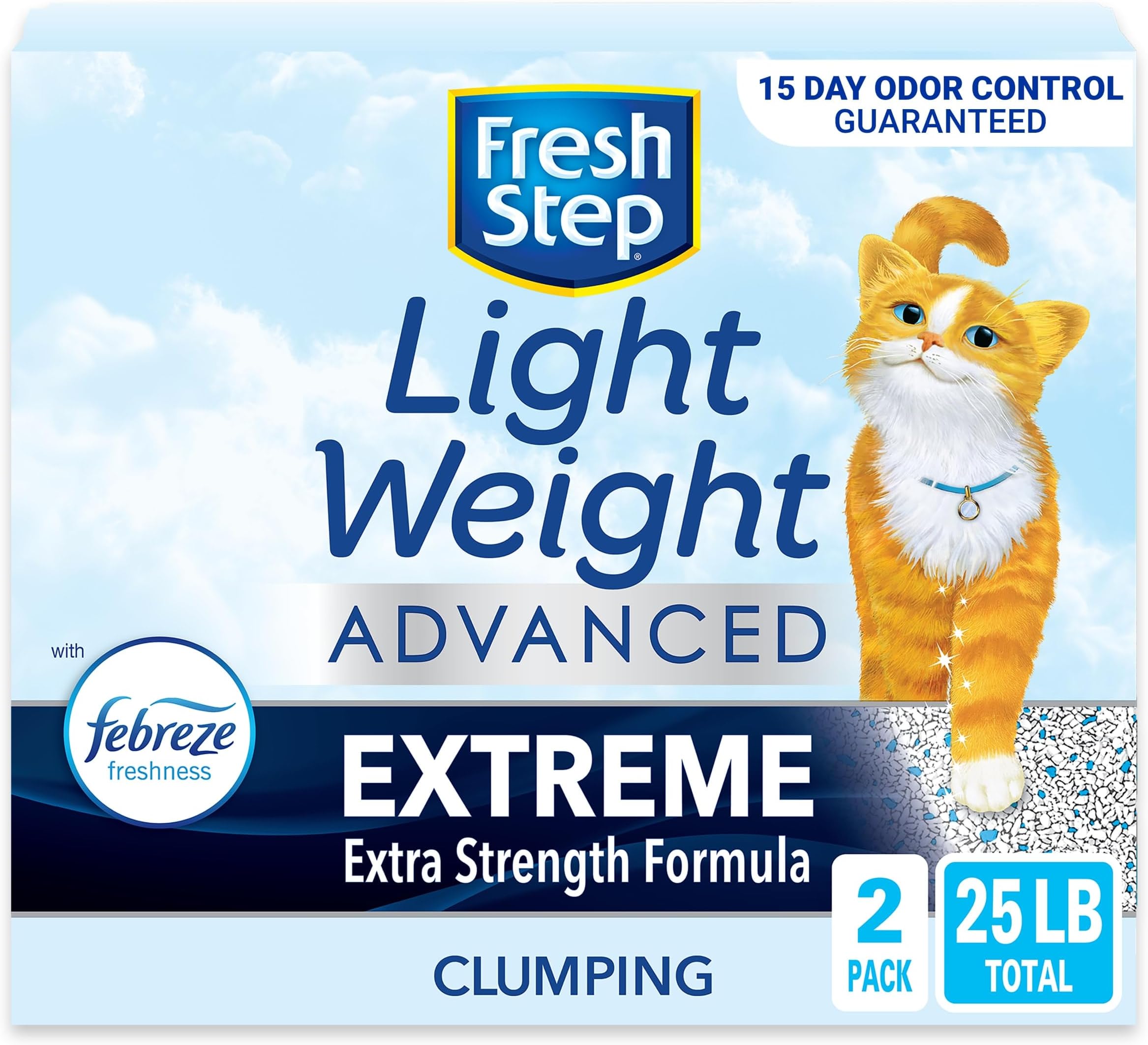 Amazon.com : Fresh Step Simply Unscented Clumping Litter, Fresh Step ...