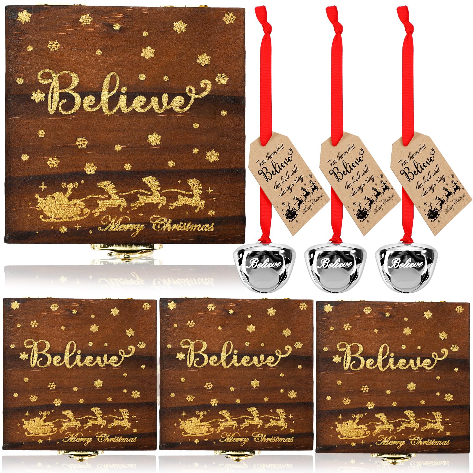 Amazon.com: Ceenna Christmas Believe Bell Gifts Magical Polar Bells ...