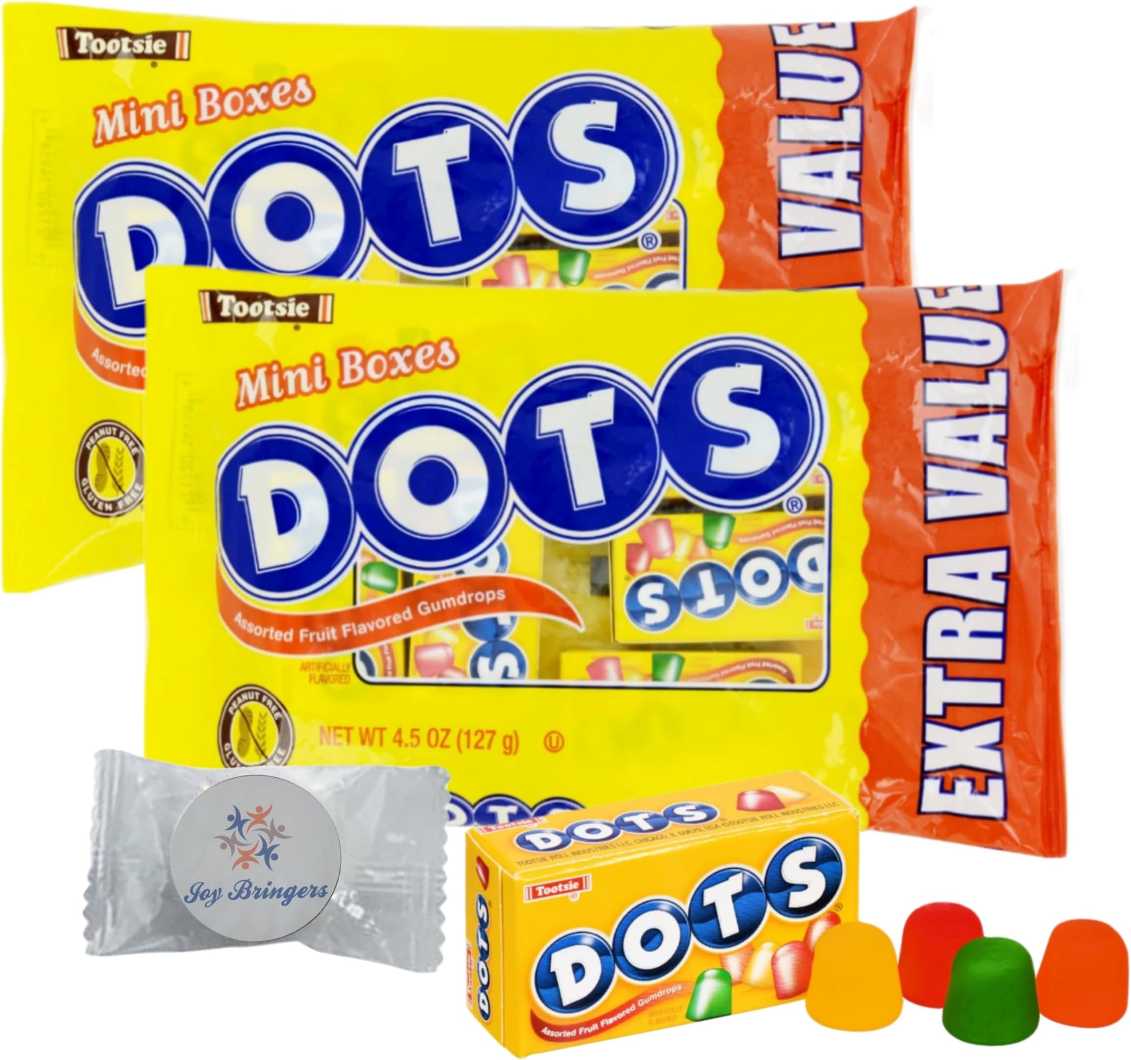 Amazon.com: Tootsie Dots Assorted Fruit Flavored Gumdrops Mini Boxes (2 ...