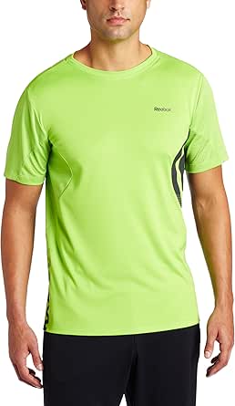 Amazon.com: Reebok Men's Zigtech Tennis Crew Tshirt (Sushi Green/Gravel ...