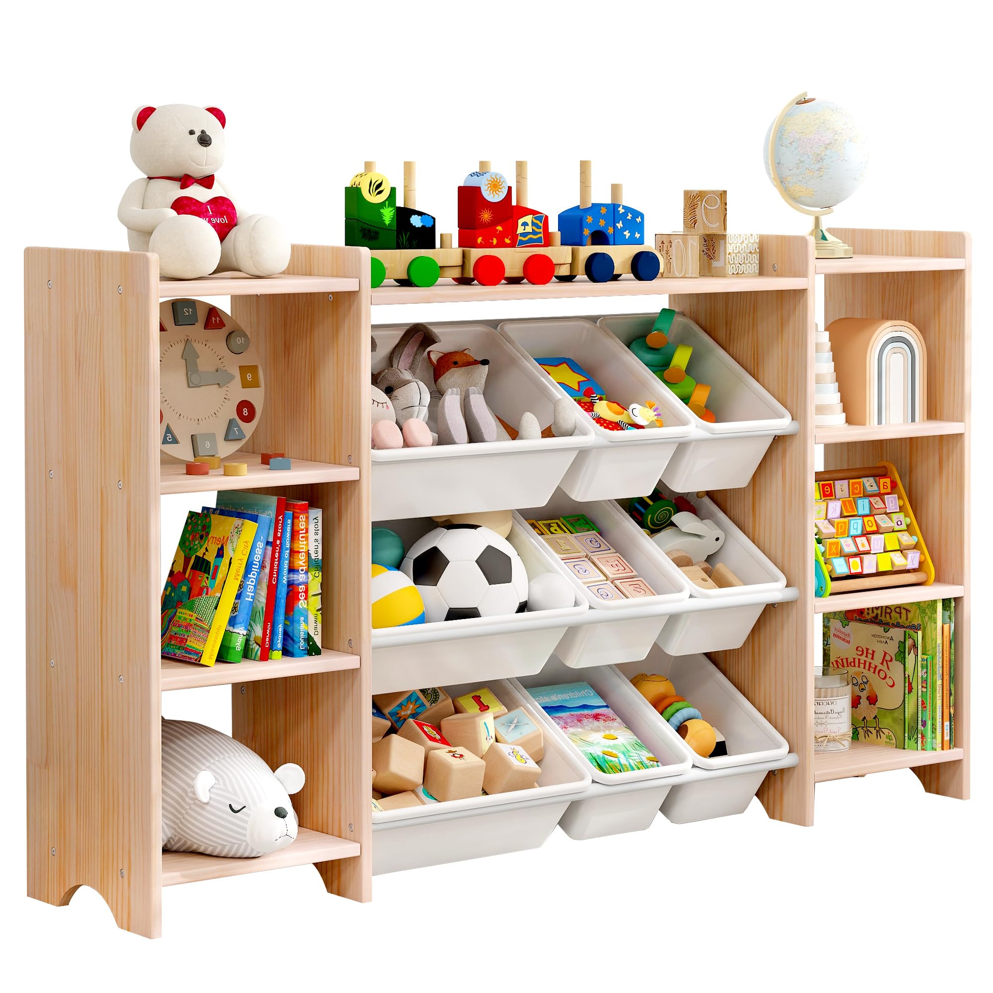 Amazon.com: MallBest 4-Tier Kids' Toy Storage Organizer Shelf - 100% ...