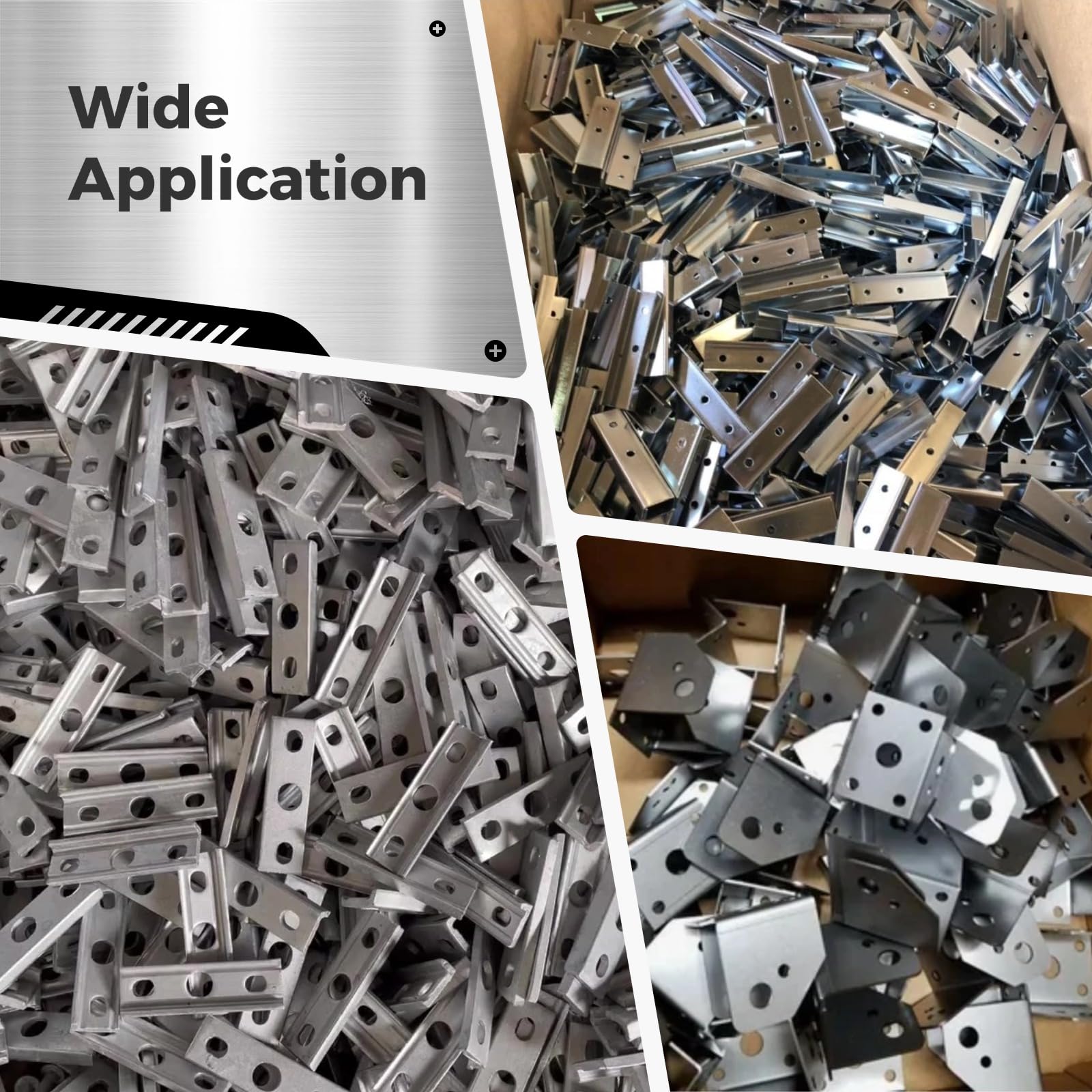 Snapklik.com : 6 PCS 13-Inch Aluminum Angle 1x1 Inch