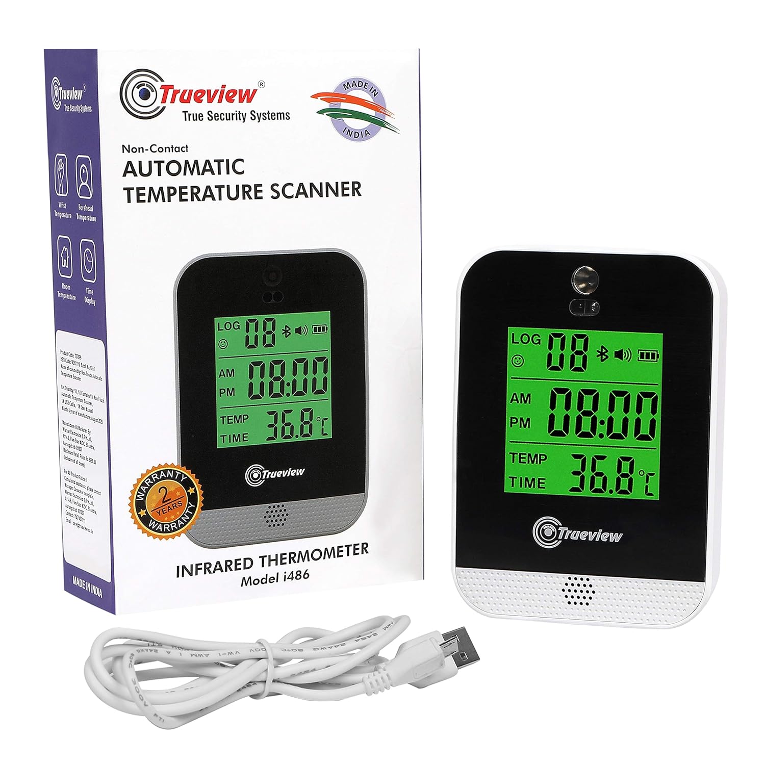 Trueview Automatic Temperature Scanner i486 (Non Contact) : Amazon.in ...