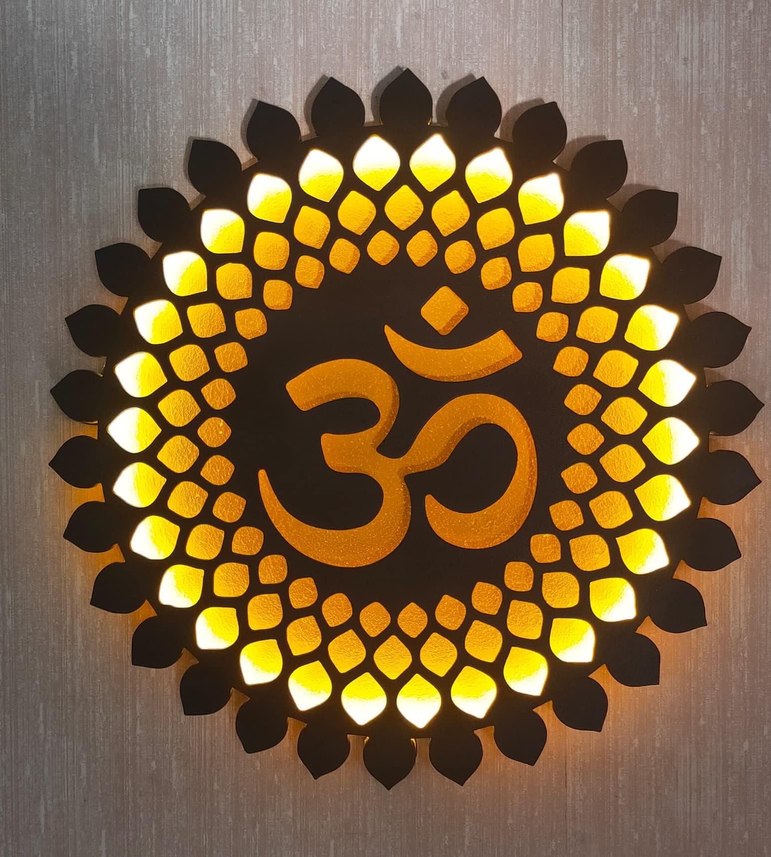 AK CRAFT BEAUTIFUL OM DESIGN FOR WALLS,TEMPLE,DOOR, HOTEL (size : 30 x ...