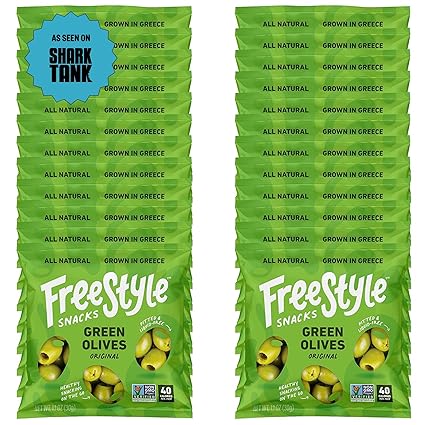 Amazon.com : Freestyle Snacks Olive Snack Packs - Single Serve - Fresh ...
