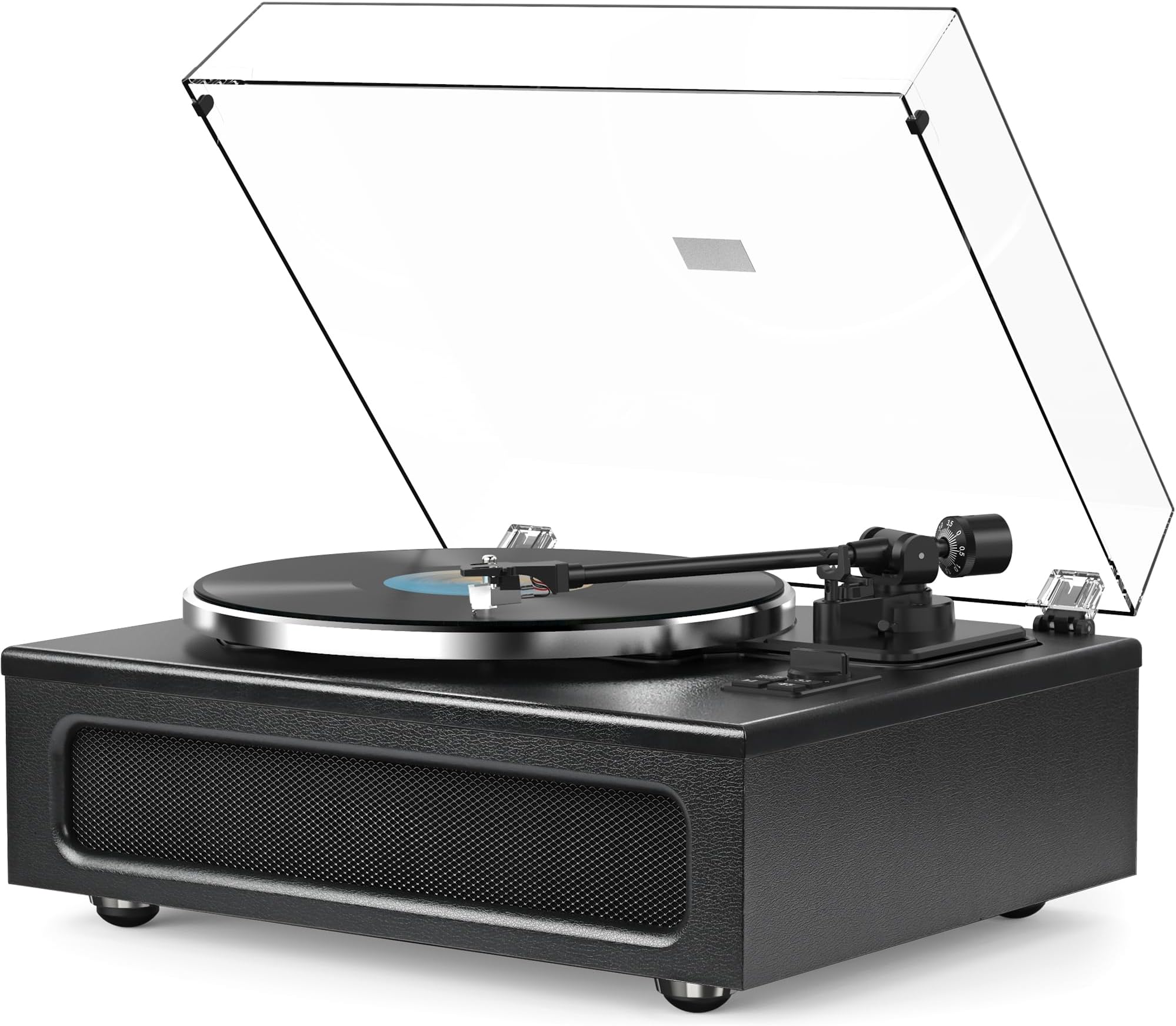 Amazon.com: WOCKODER Vinyl Record Player All-in-One High Fidelity ...