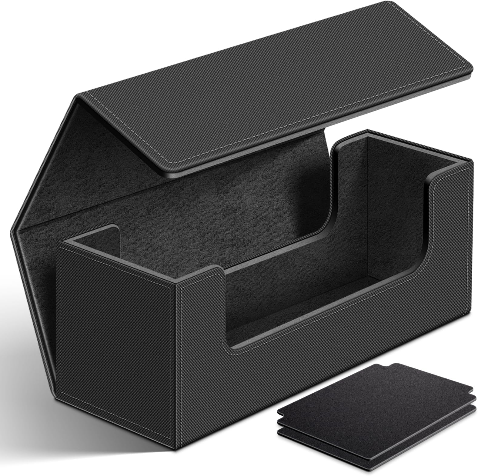 Amazon.com: Homthy 600 Card Deck Case for Trading Cards, Leather ...