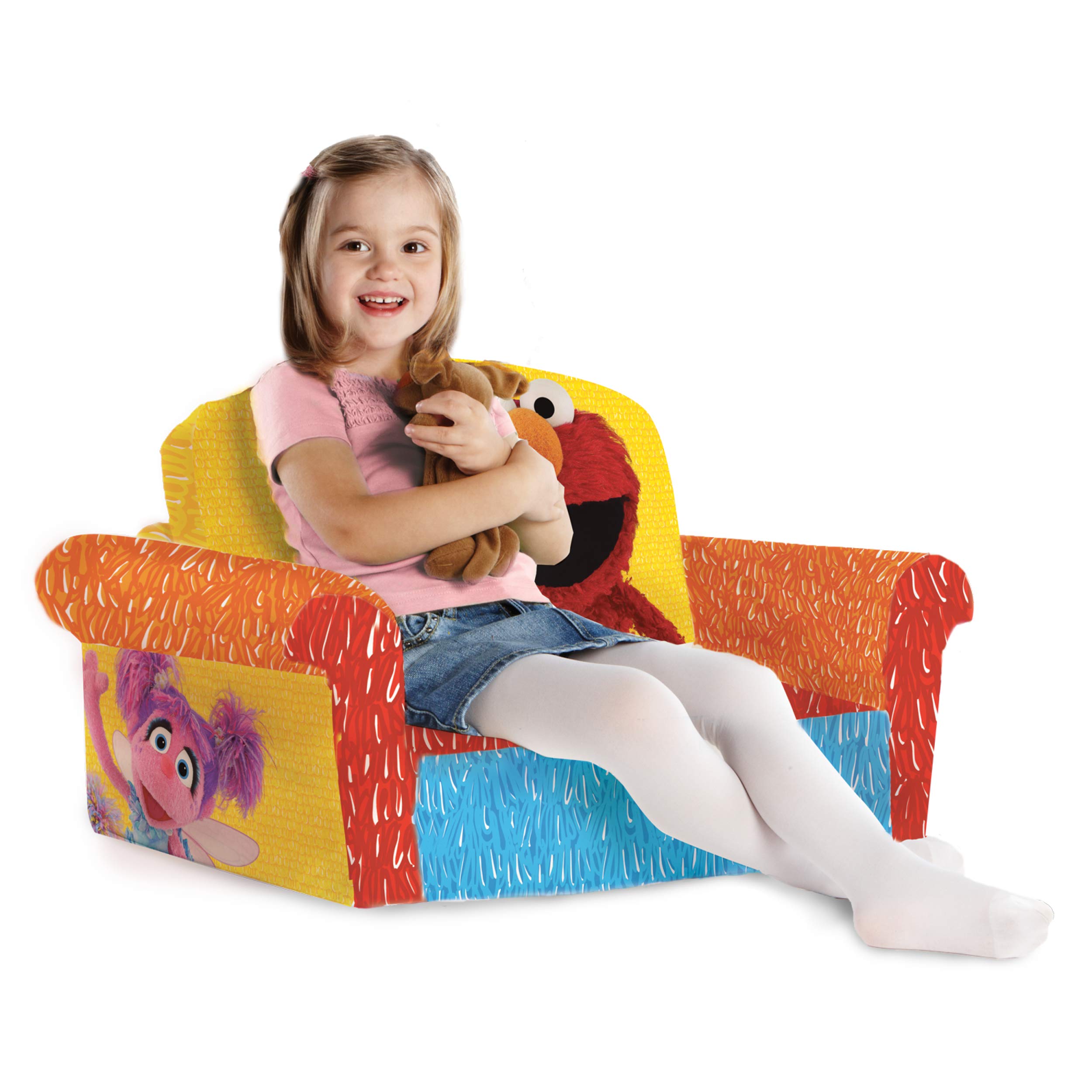 Marshmallow Elmo Flip Open Foam Chair For Toddlers Marshmallow Flip ...
