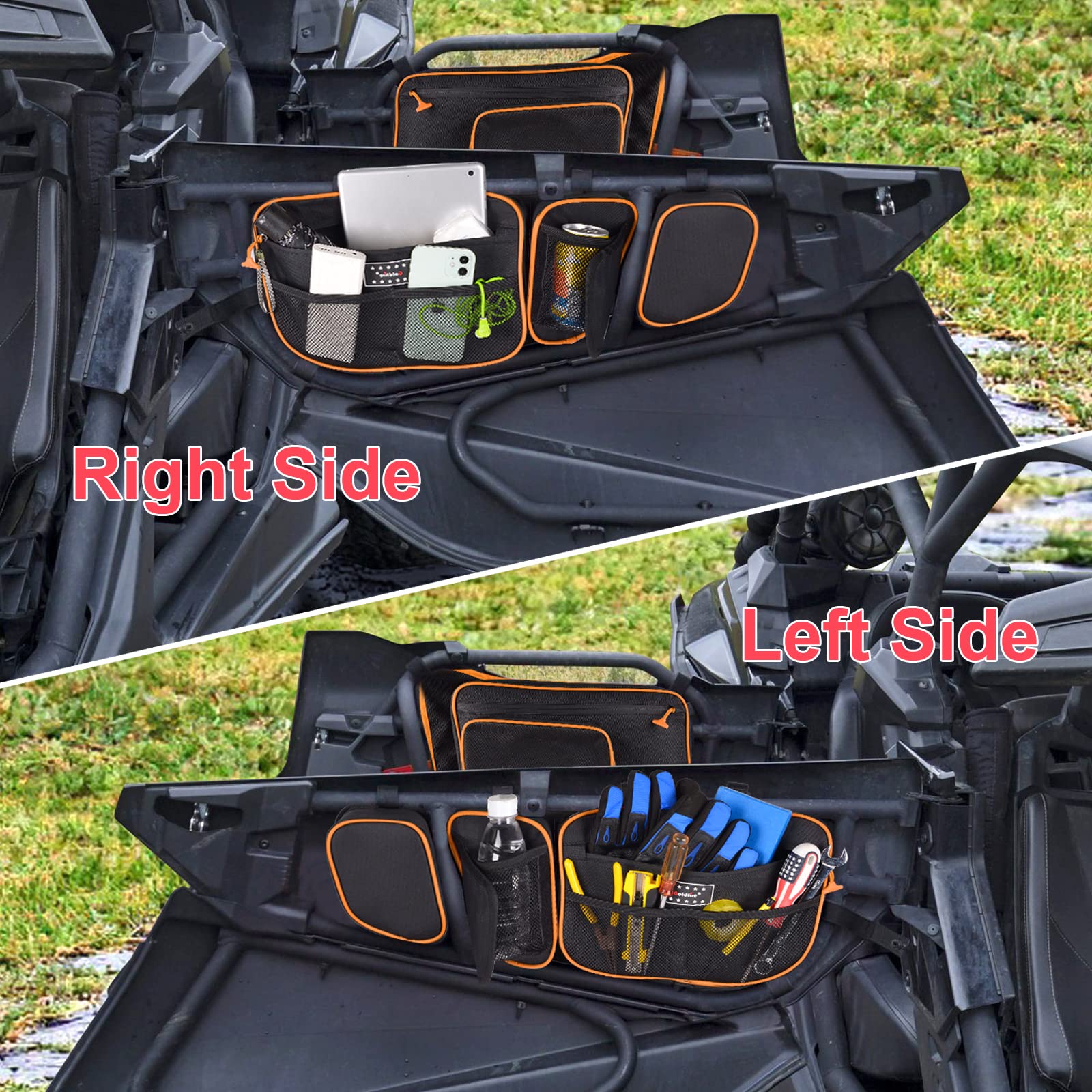Snapklik.com : Sresk For Can Am Maverick X3 Front Door Bags, UTV X3 ...