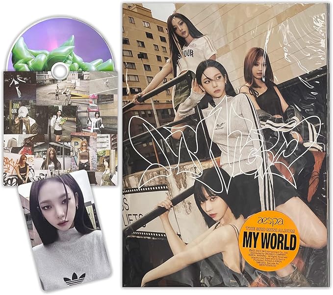 aespa - 3rd Mini Album [MY WORLD] (Tabloid Ver.) Cover + Sheets + CD-R ...