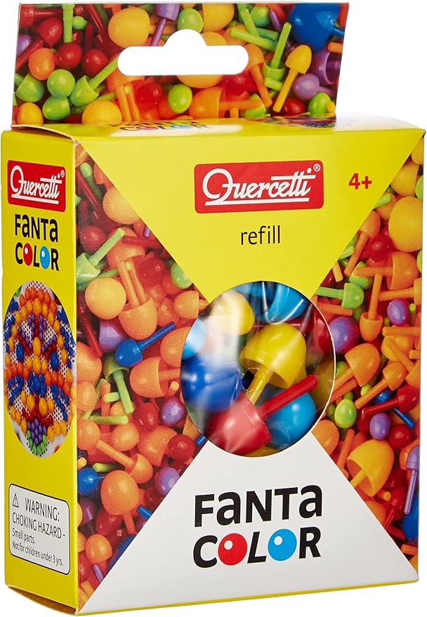 Quercetti FantaColor Refill Mix Set 142 Chiodini Colorati Ø 5-20 mm ...
