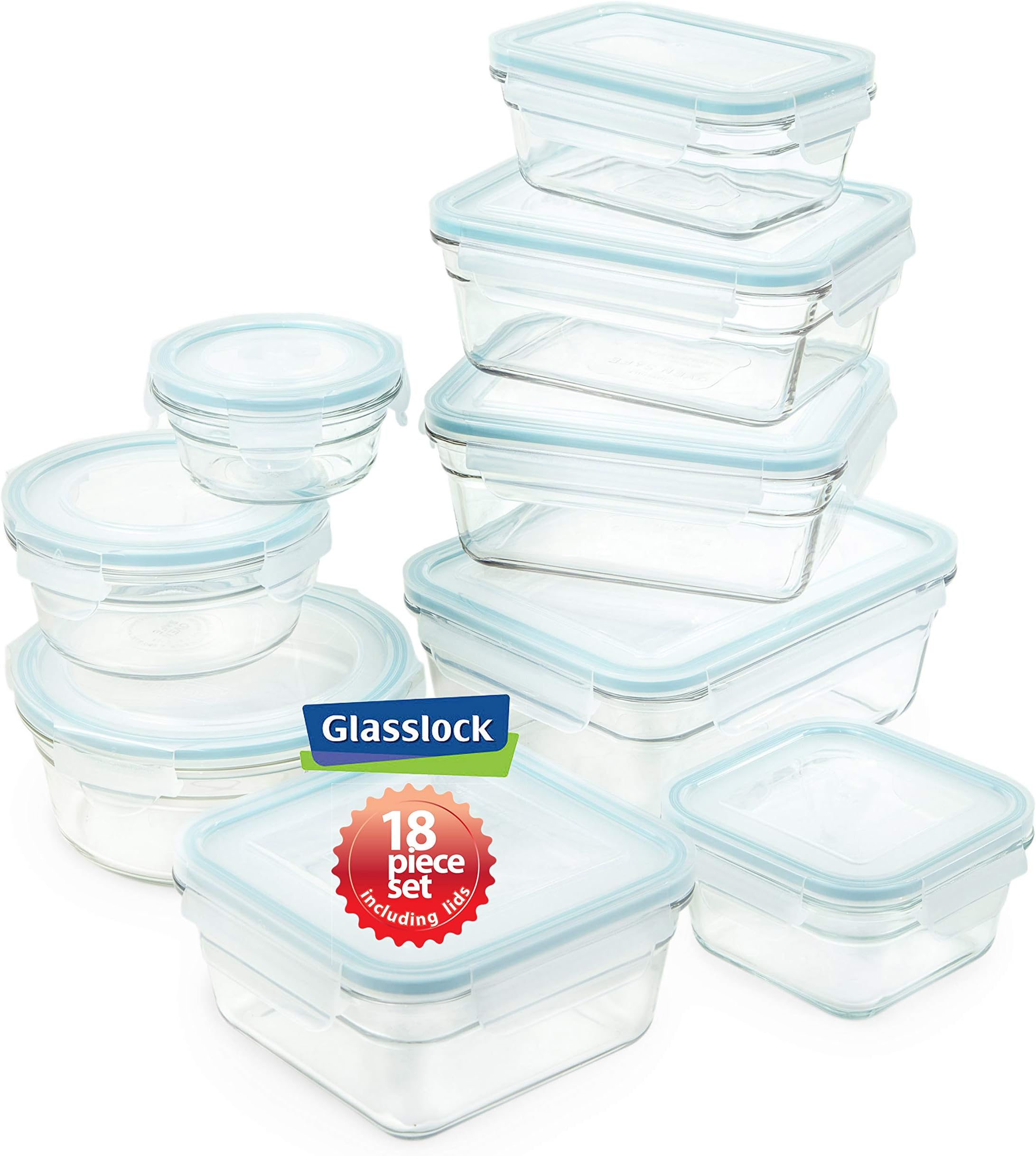 Amazon.com: Snaplock Lid Tempered Glasslock Storage Container Airtight ...