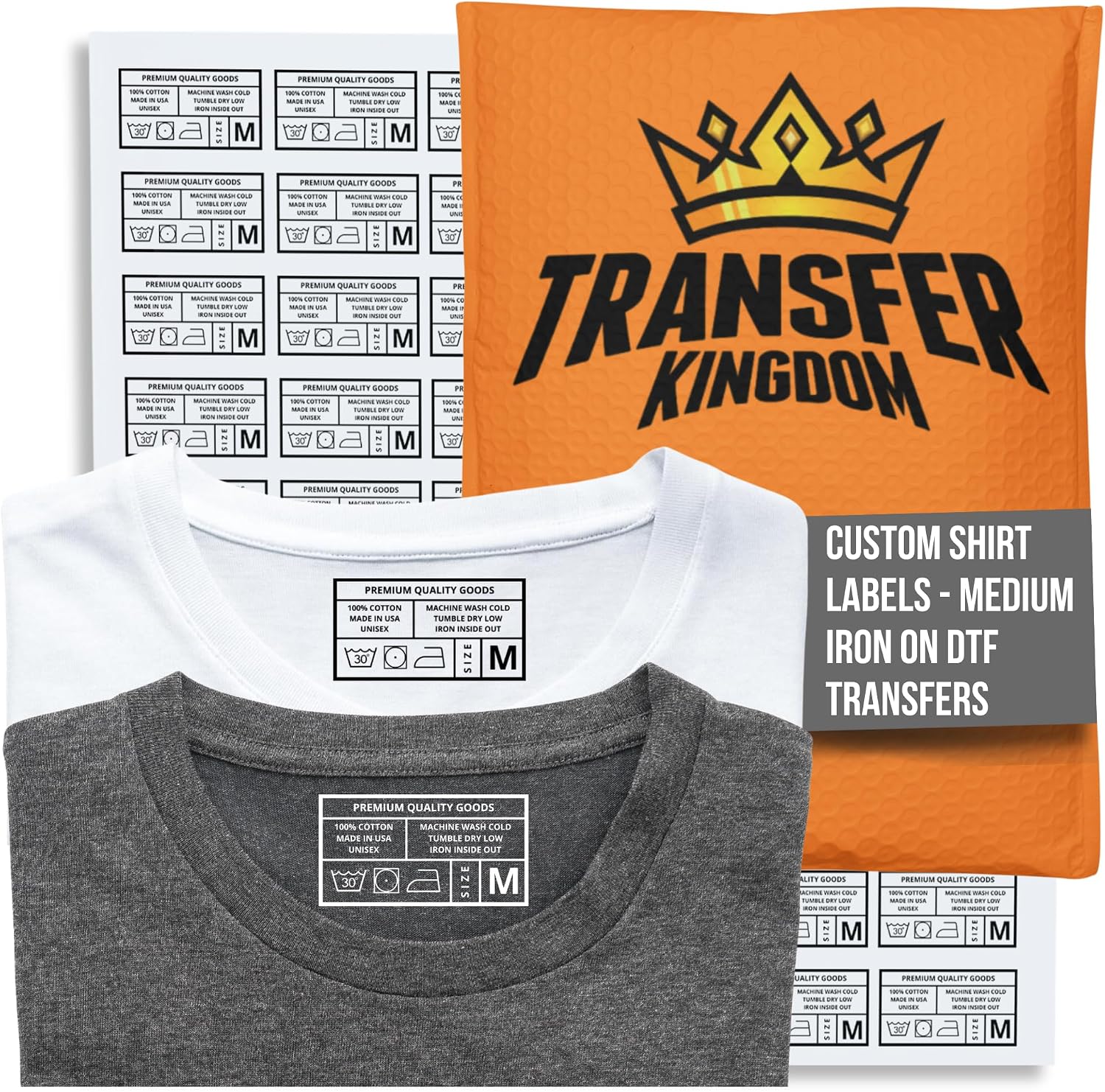 Amazon.com: Transfer Kingdom Customize Your Clothing Labels Ready to ...