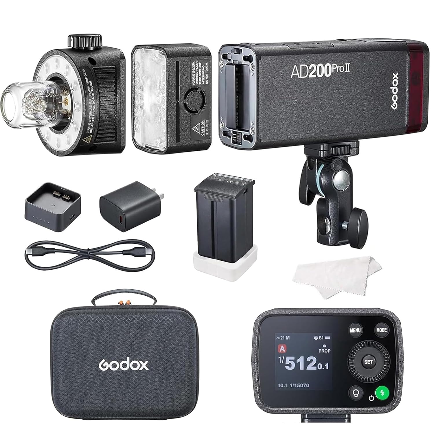 Godox AD200 Pro II AD200ProII Strobe Light, One-Tap Sync with X3, Bi ...