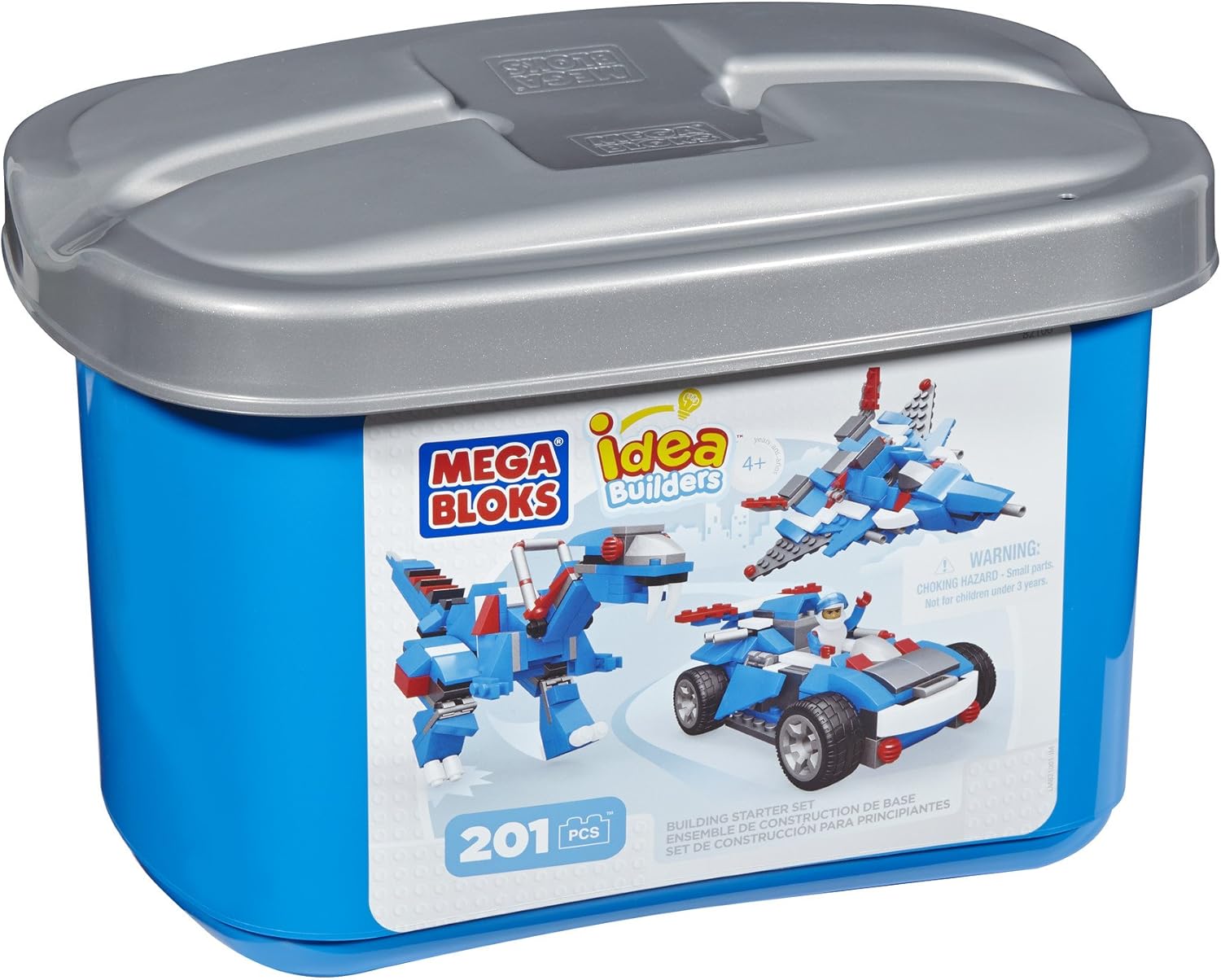 Amazon.com: Mega Building Blocks Starter Set Tub (201-Piece) (Micro ...
