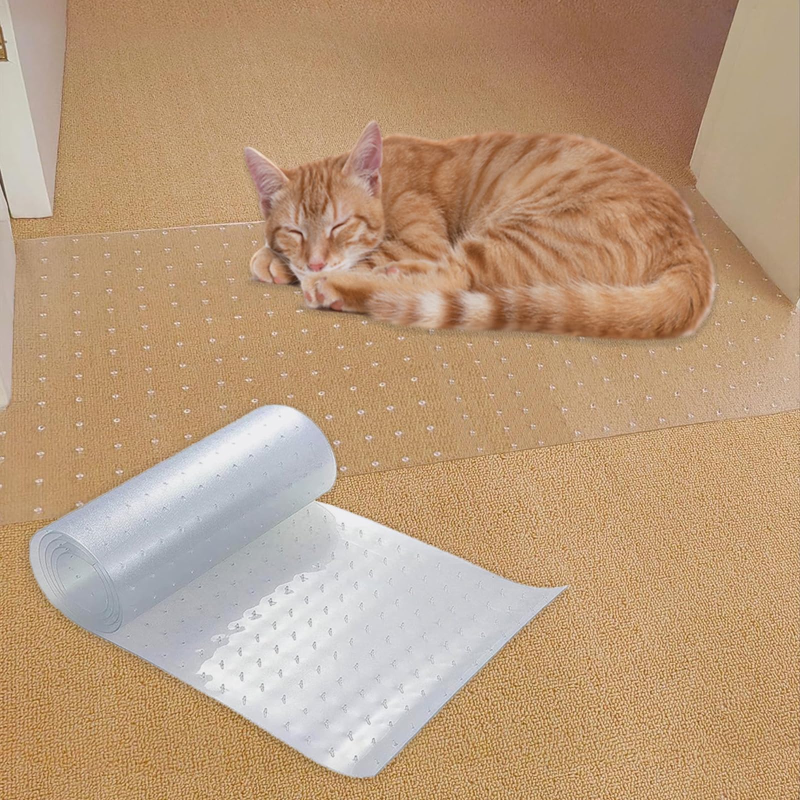 Amazon.com : QWR 8.2Ft Carpet Protector for Pets - Cat Carpet Protector ...