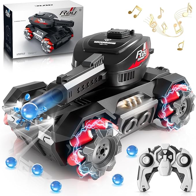 Amazon.com: AIGIMU RC Tank That Shoots BBS,Water Bullet Shooting Remote ...