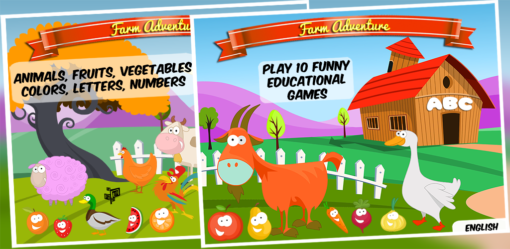 Farm Adventure for Kids Free - Play with animals, letters, numbers ...