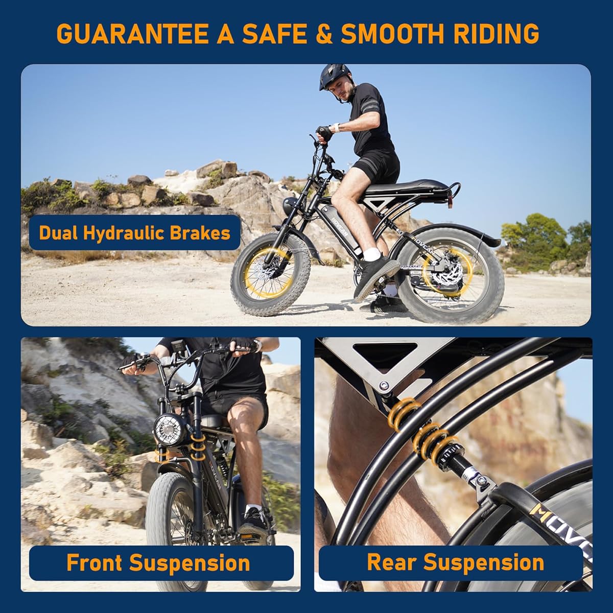 $29/mo - Finance V60/V60 Pro Electric Bike, 48V 15.6/18.2Ah Removable Battery 20” Fat Tire ...