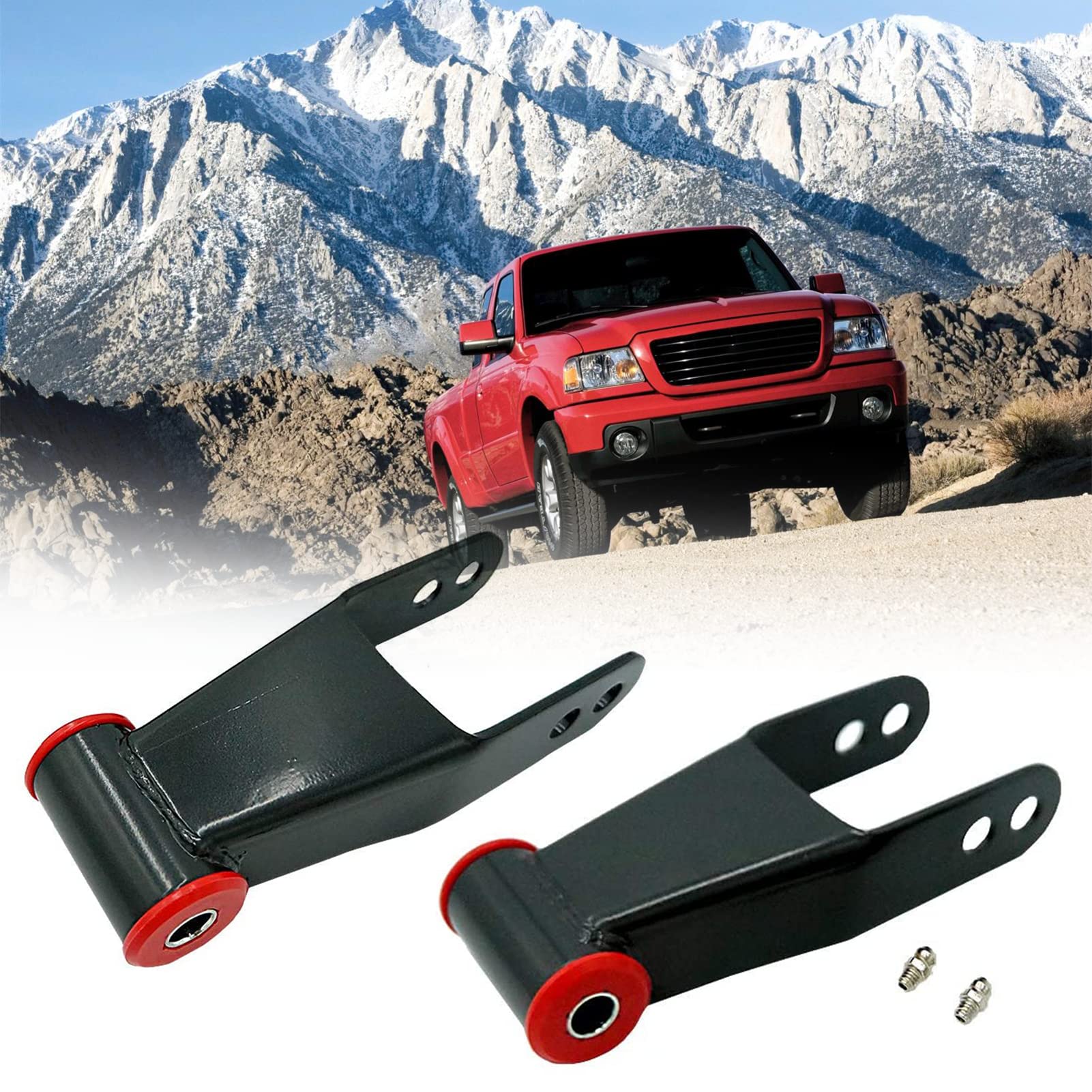 Silverado Lowering Kit 2" Drop Shackles For 1988-2018 Chevy Silverado ...