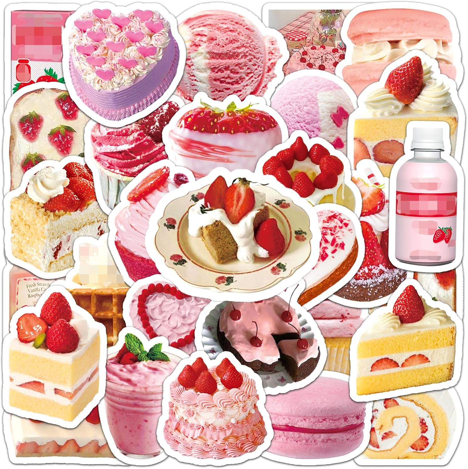 Amazon.com: 50pcs Cute Dessert Stickers,Dessert Stickers for Laptop ...
