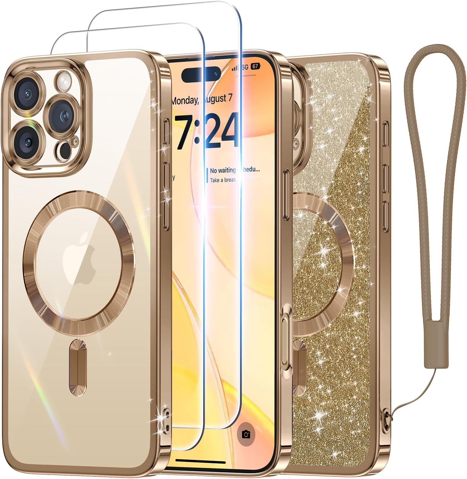 Amazon.com: Meifigno Candy Series Case for iPhone 16 Plus 6.7’’, [2X ...