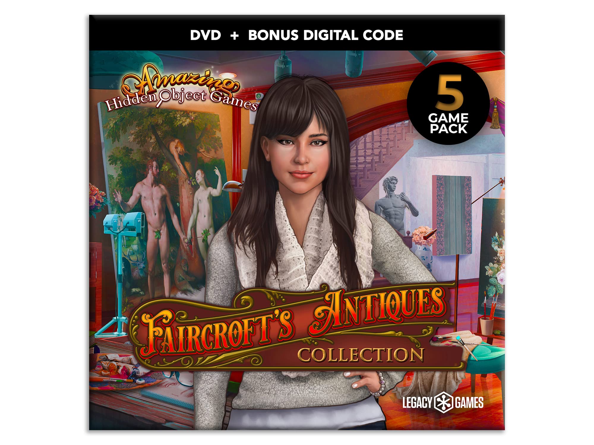 Snapklik.com : Hidden Object Adventure Games - Faircrofts Antiques Collection, 5 Game DVD Pack ...